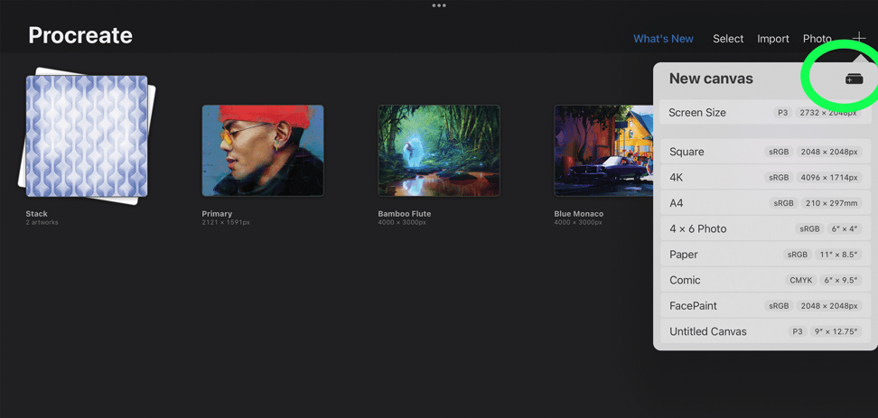 Saving a file from Procreate