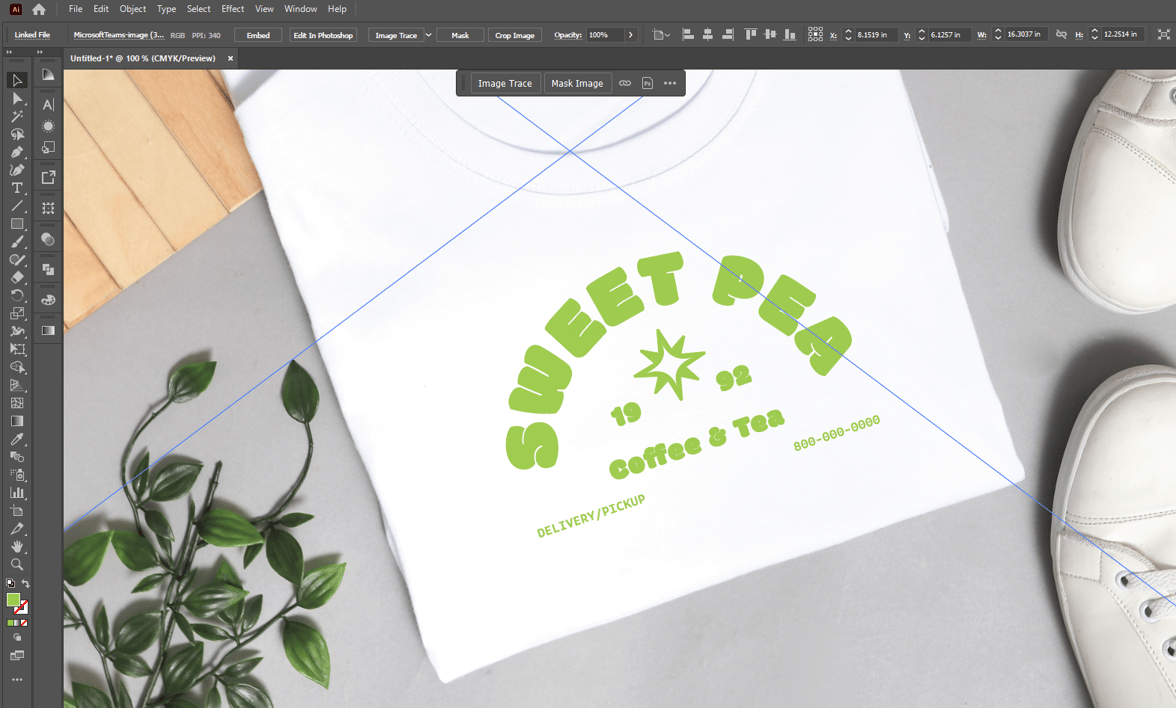 How to embed images in Adobe Illustrator